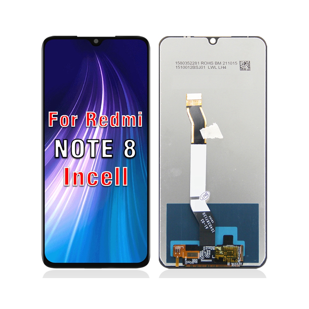 Tela Display Touch Frontal Lcd Xiaomi Redmi Note 8 Sem Aro, Incell, M1908C3JH, M1908C3JG ...