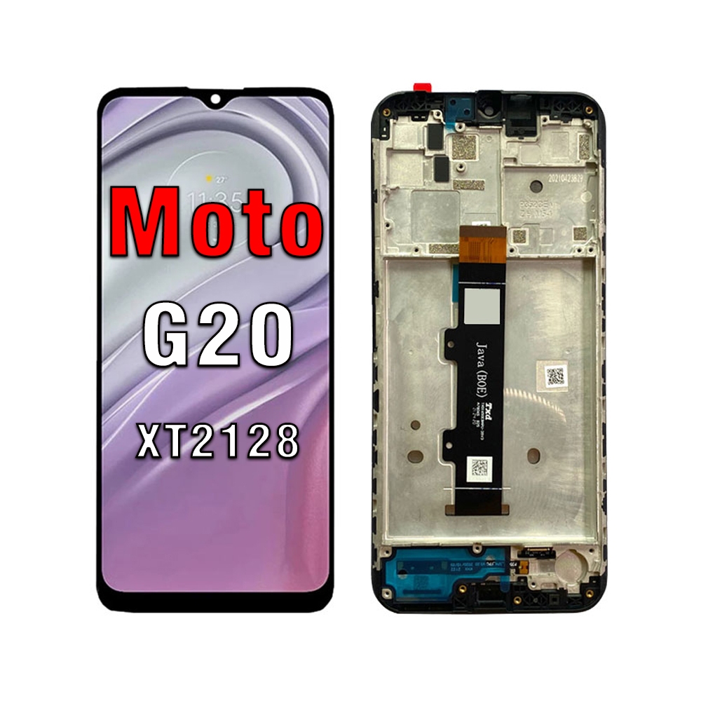 Premium Tela Frontal Completo Touch Display Para Motorola G20 Sem Aro & Com Aro Compativel ...