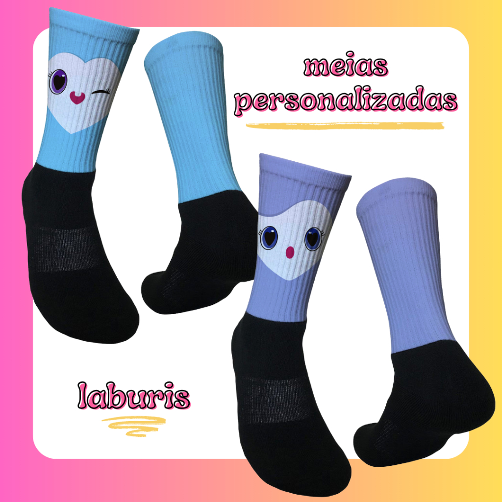 Meia Divertida Twice Laburi (Lovely) | Kpop | Shopee Brasil