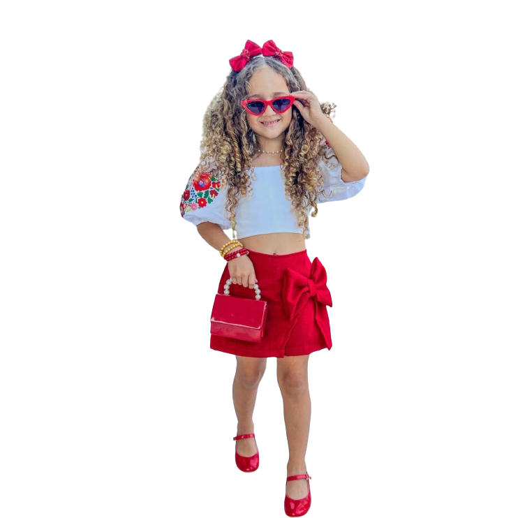 Conjunto Infantil Menina Blogueirinha Moda festas | Shopee Brasil