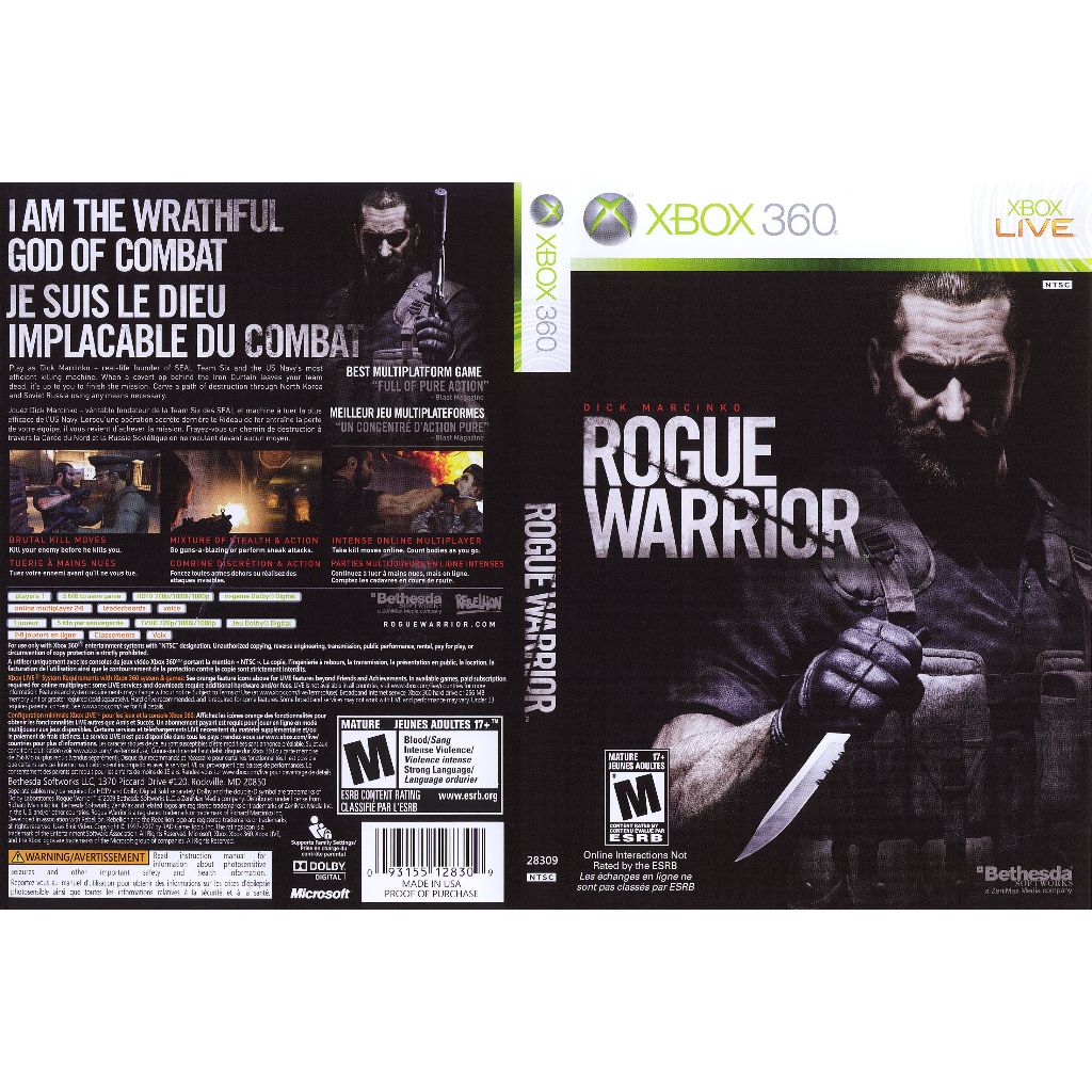 Rogue Warrior P/ XBOX360 (LTU/LT/JTAG/RGH) | Shopee Brasil