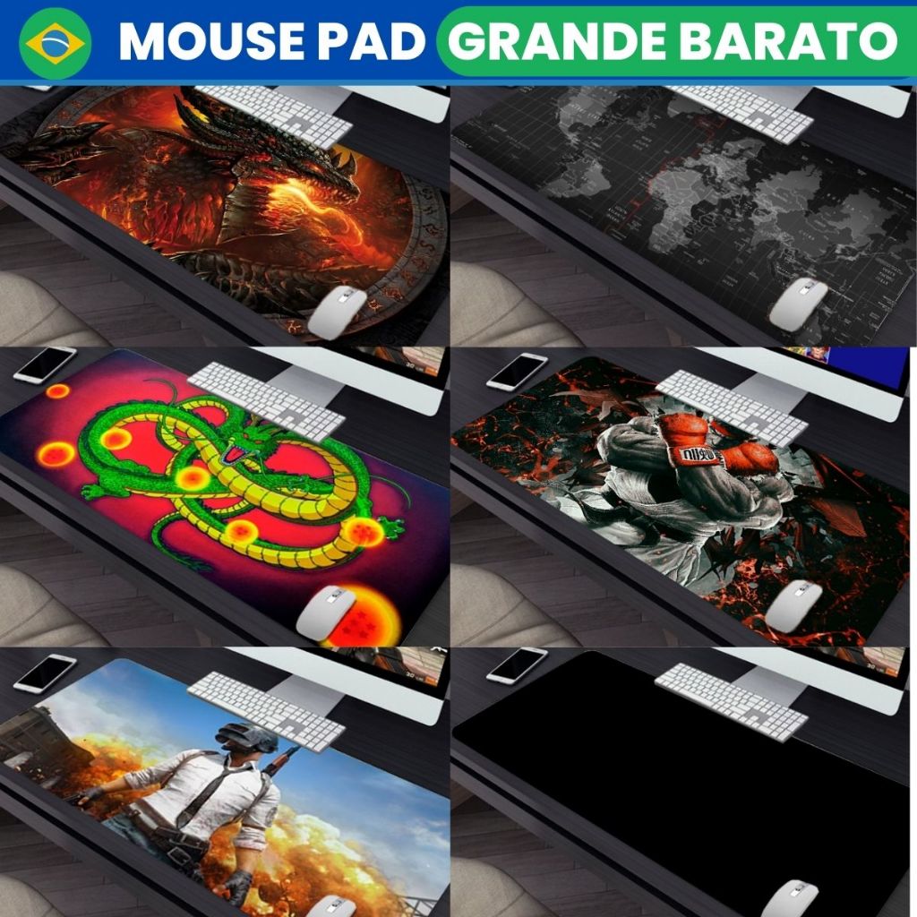 Mouse Pad Gamer Speed Extra Gigante Para Jogos, Games, Escritório ...