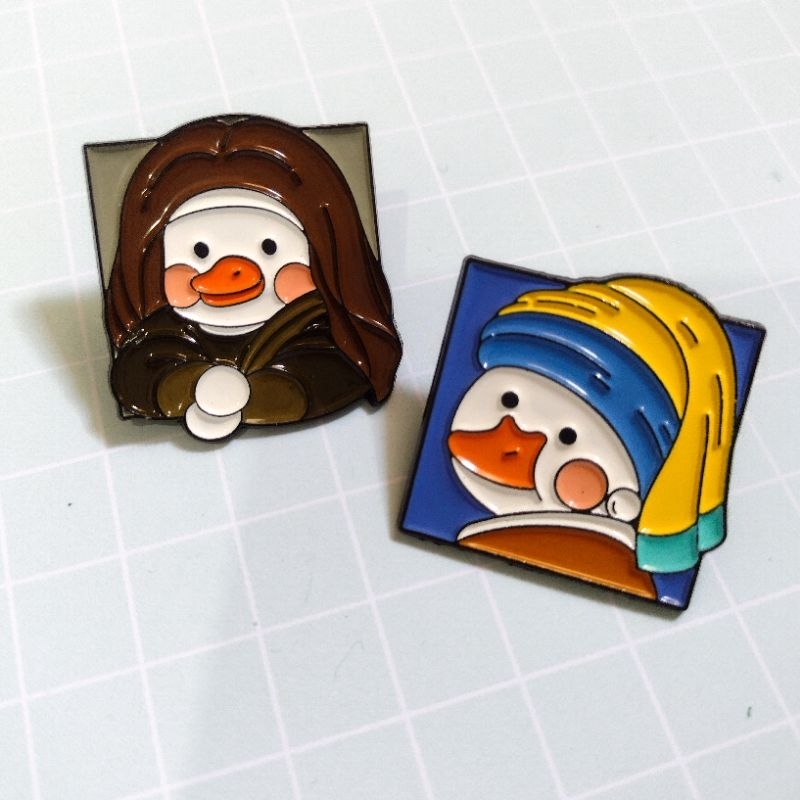 pin divertido broche pato Monalisa • broche • papelaria fofa | Shopee ...