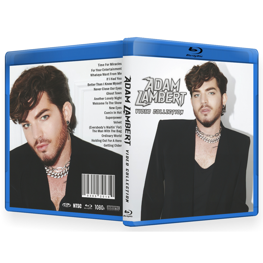 BLU-RAY ADAM LAMBERT - VIDEO COLLECTION (fan made) | Shopee Brasil