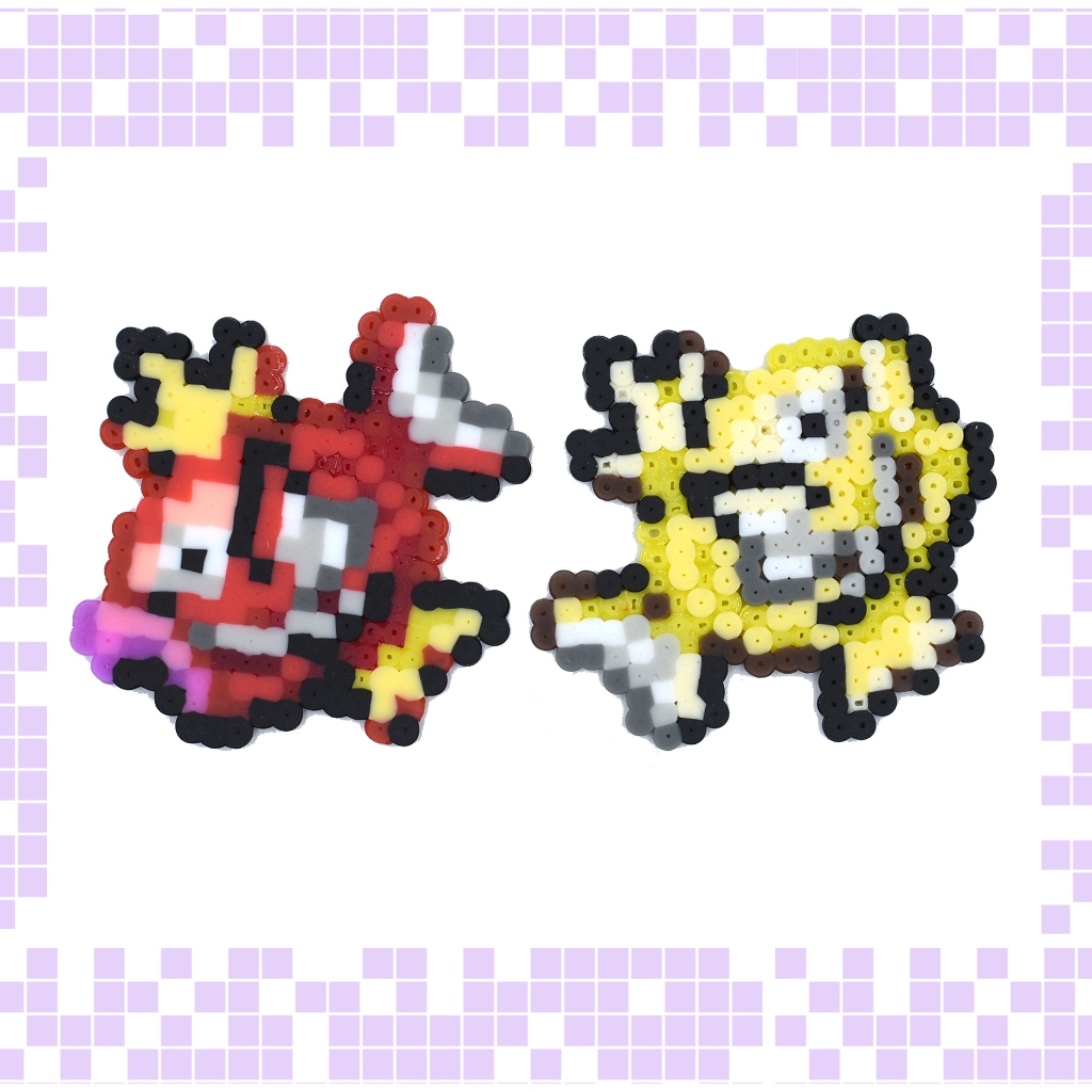 Pokémon Magikarp Brincos Pixel Art Perler Bead | Shopee Brasil