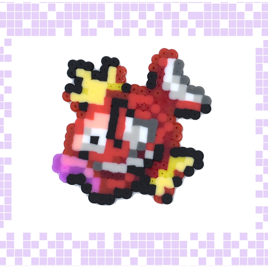 Pokémon Magikarp Brincos Pixel Art Perler Bead | Shopee Brasil