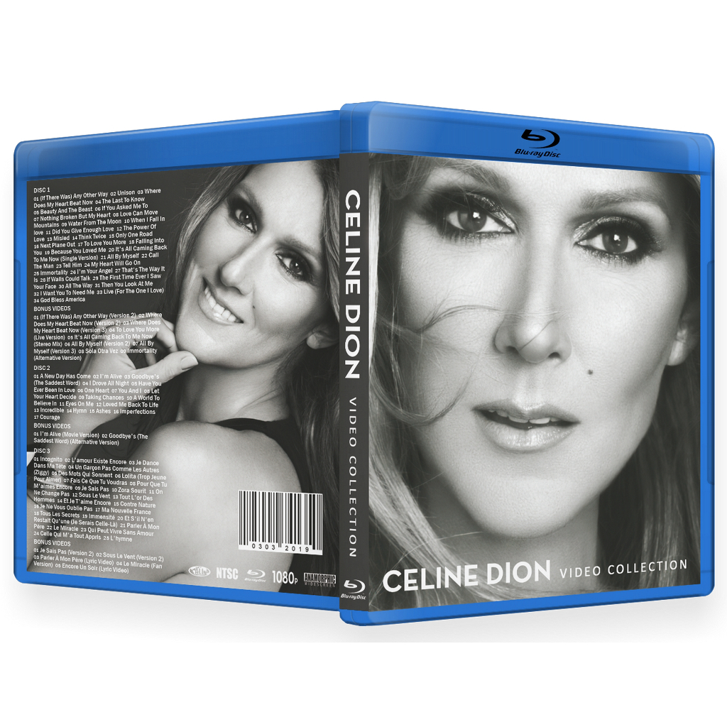BLU-RAY CELINE DION - VIDEO COLLECTION (fan made) | Shopee Brasil