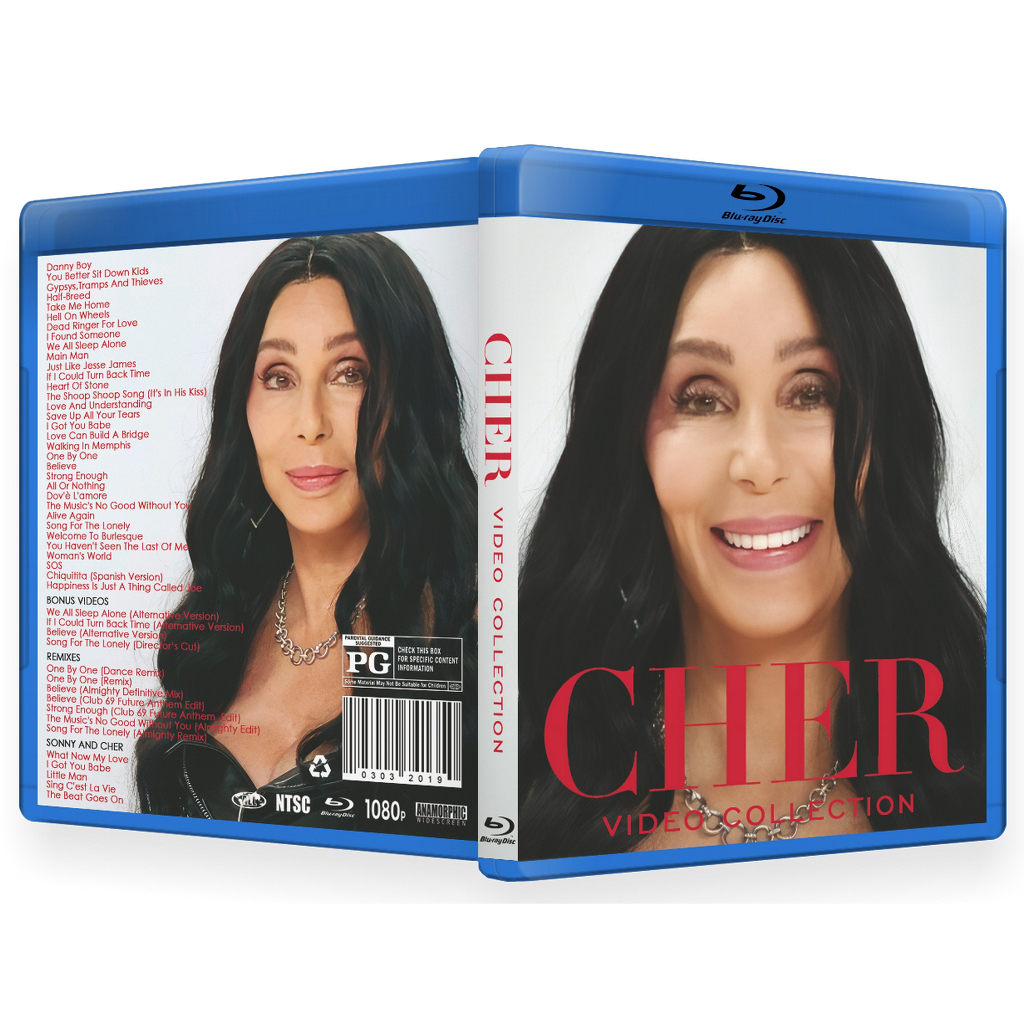 BLU-RAY CHER - VIDEO COLLECTION (fan made) | Shopee Brasil