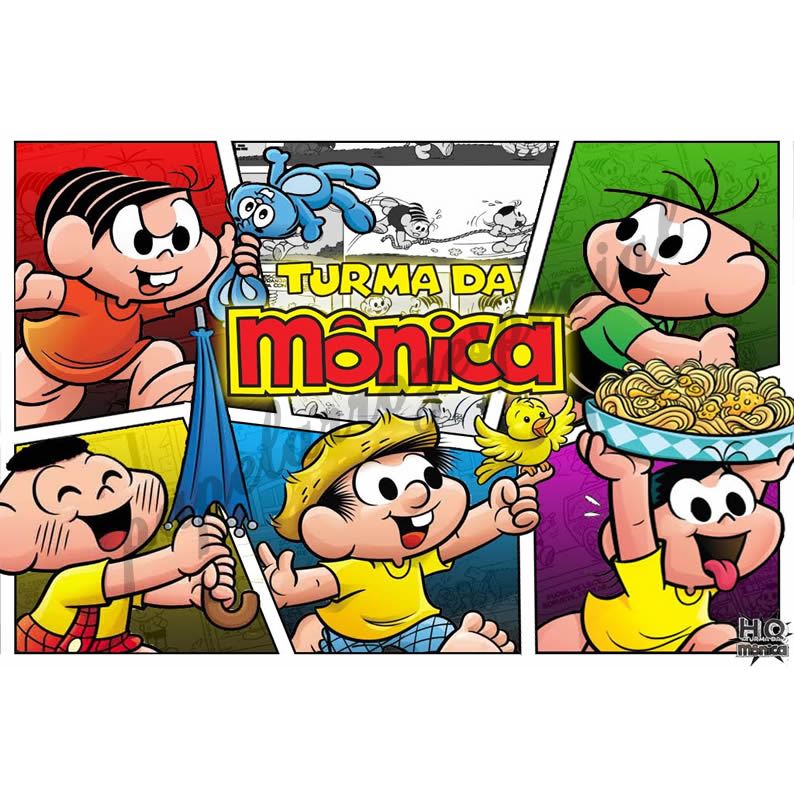 PAPEL ARROZ ESPECIAL TURMA DA MONICA (REDONDO/ RETANGULAR) | Shopee Brasil