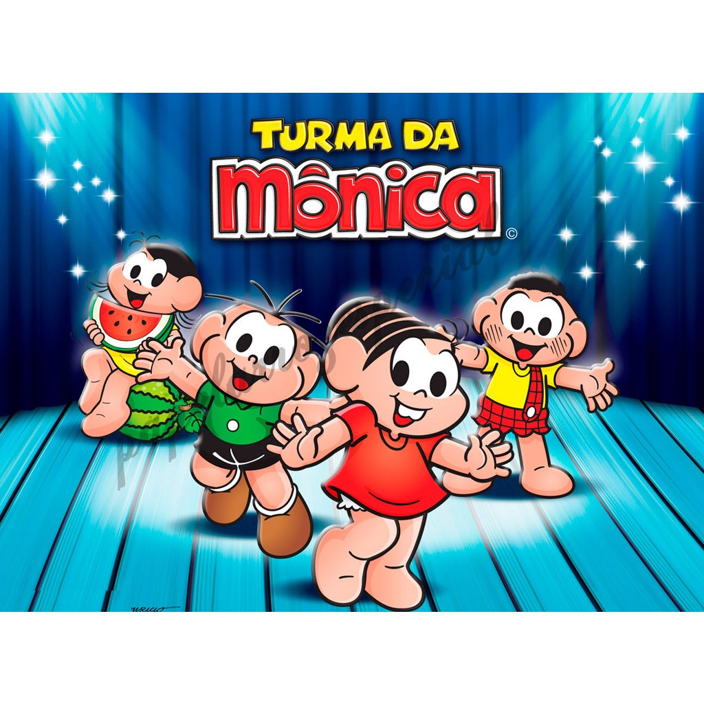 PAPEL ARROZ ESPECIAL TURMA DA MONICA (REDONDO/ RETANGULAR) | Shopee Brasil