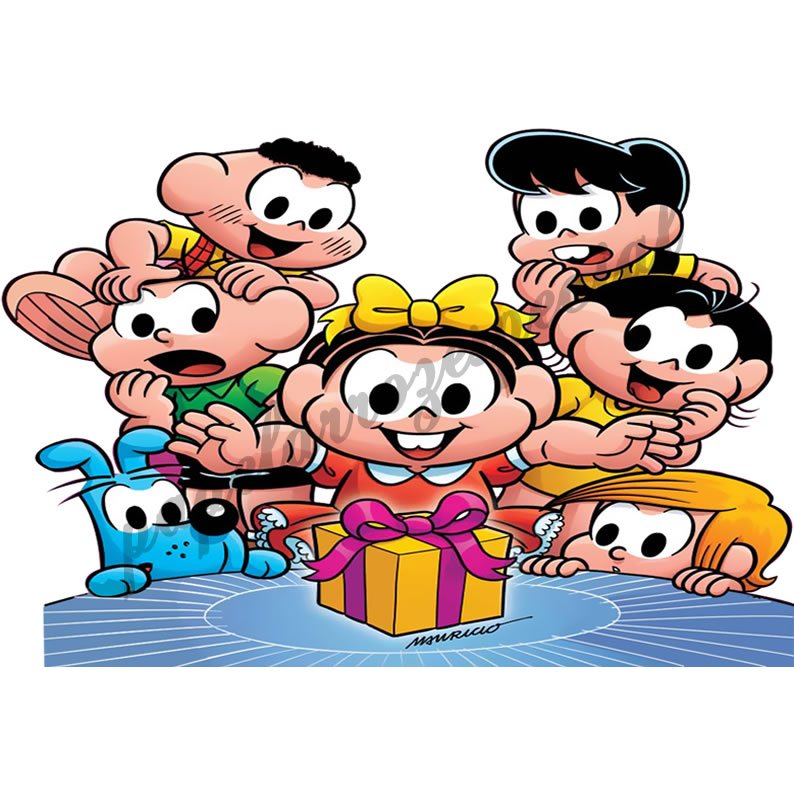 PAPEL ARROZ ESPECIAL TURMA DA MONICA (REDONDO/ RETANGULAR) | Shopee Brasil