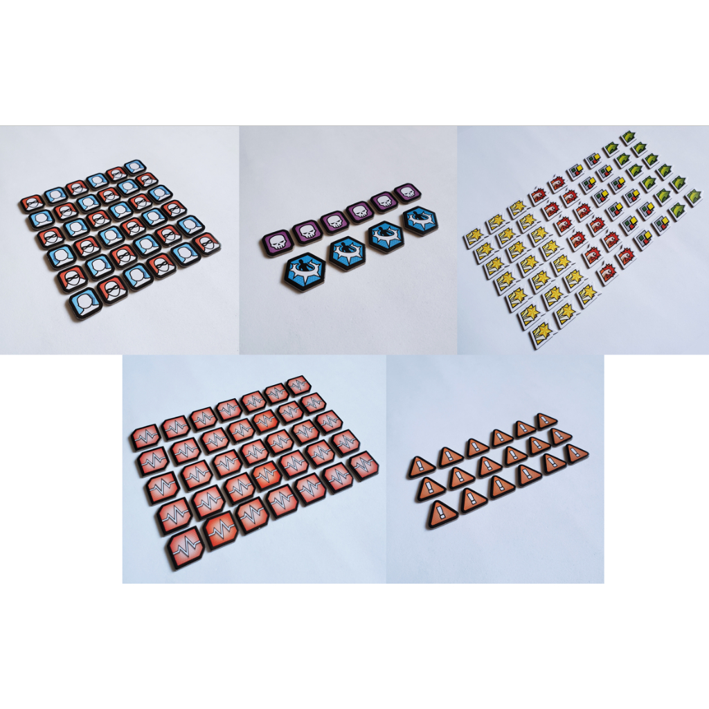 156 Fichas (Tokens) - Marvel United / RPG | Shopee Brasil