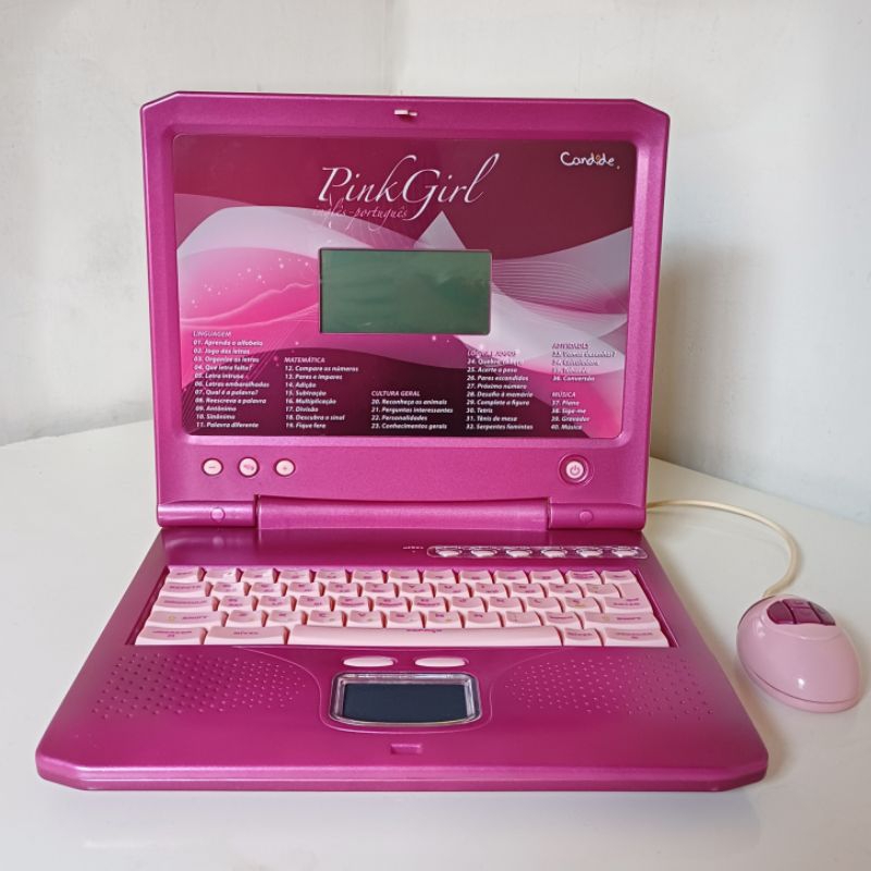 Laptop Infantil Candide Pink Girl - 40 atividades | Shopee Brasil