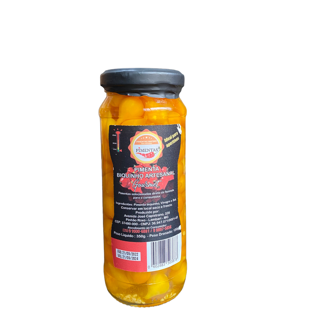 Pimenta Biquinho amarela 350g | Shopee Brasil
