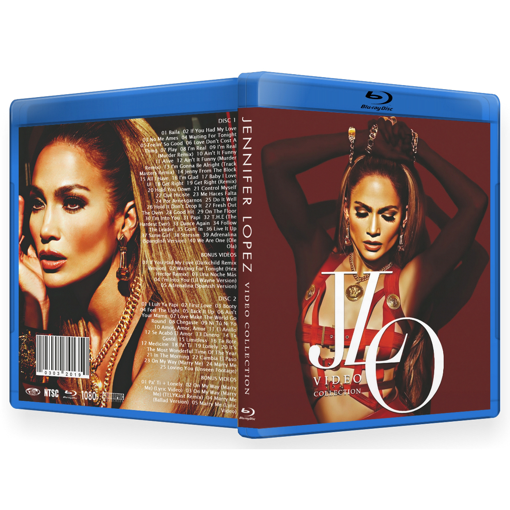 BLU-RAY JENNIFER LOPEZ - VIDEO COLLECTION | Shopee Brasil