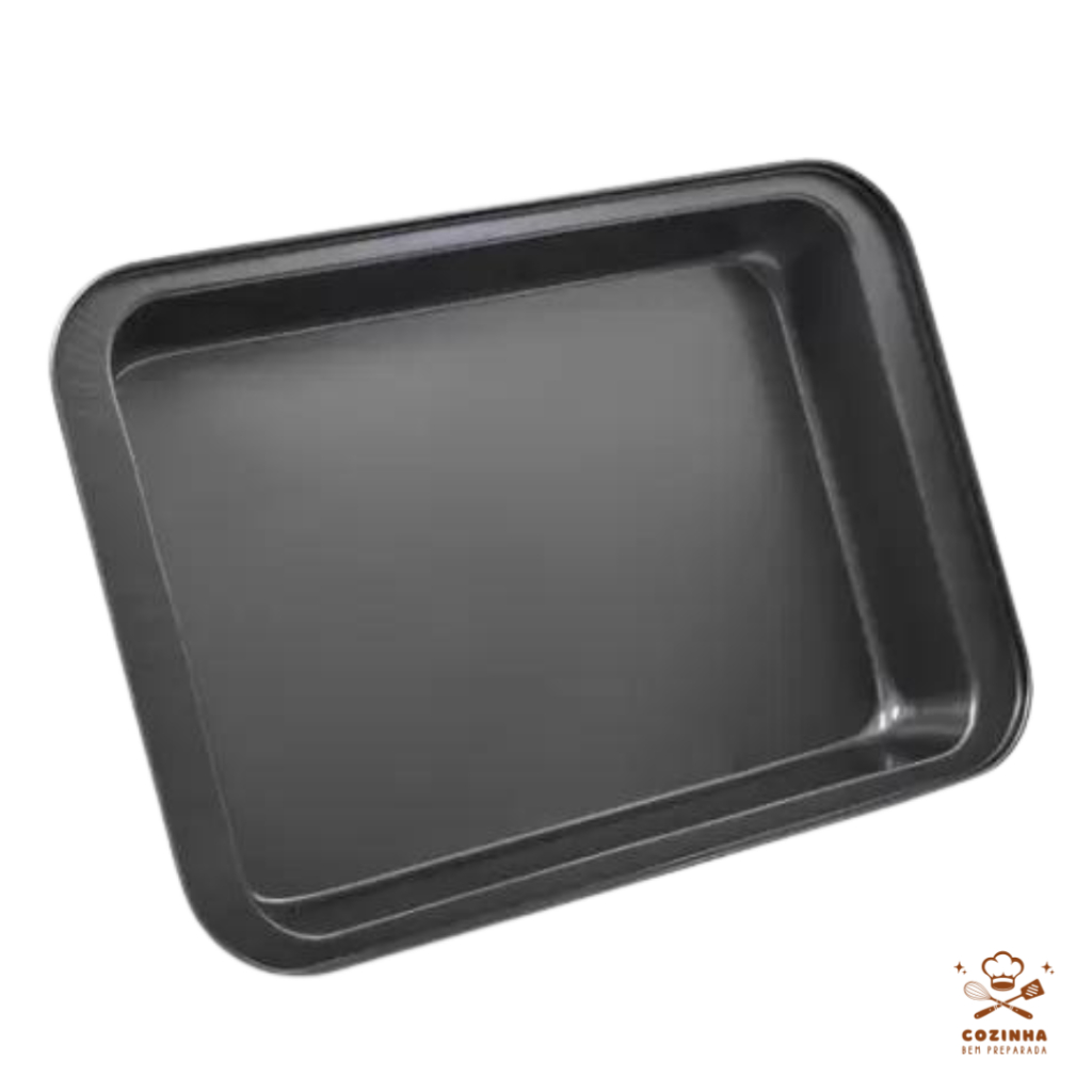 Assadeira Forma Retangular Bolo Grande Antiaderente - Desconto no Preço