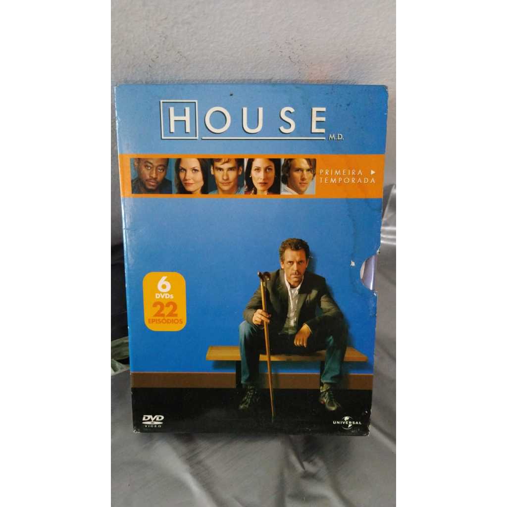 DVD house primeira temporada completa 6 dvds 22 episodios 2996 | Shopee ...