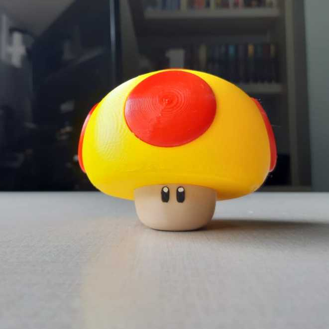Mega Mushroom - Power Up Super Mario - Impressão 3D | Shopee Brasil