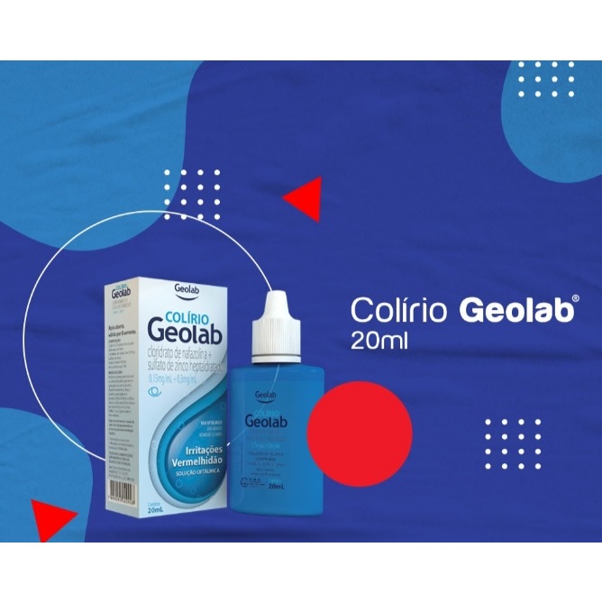 Colírio Geolab Para Irritações e Vermelhidão 20 Ml | Shopee Brasil