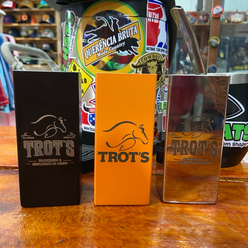 Copo TROTS inox quadrado para tereré | Shopee Brasil