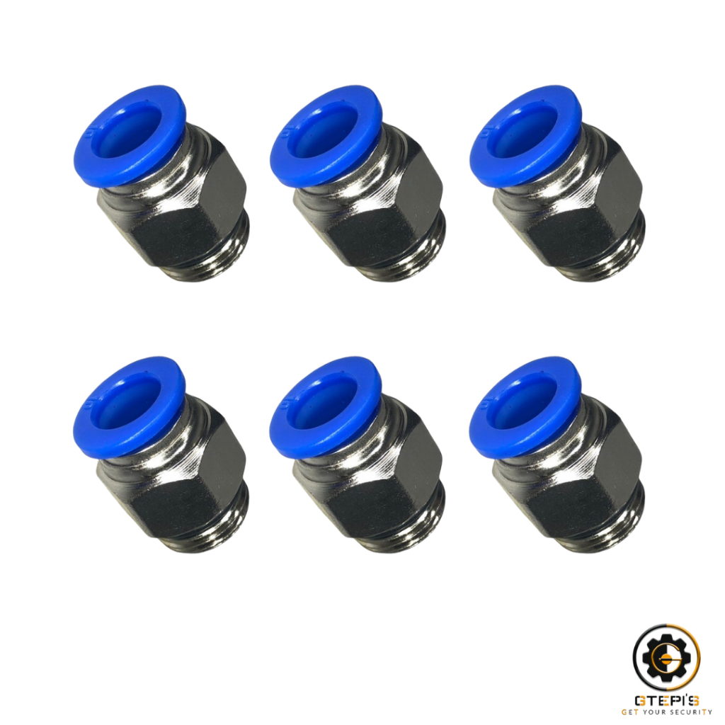 Kit 5 Conexão Reta Pneumática Macho 1/2 X Tubo 12mm Bsp | Shopee Brasil