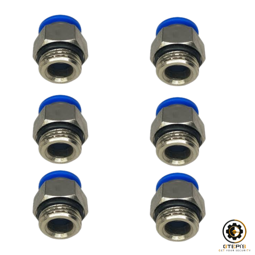 Kit 5 Conexão Reta Pneumática Macho 1/2 X Tubo 10mm Bsp | Shopee Brasil