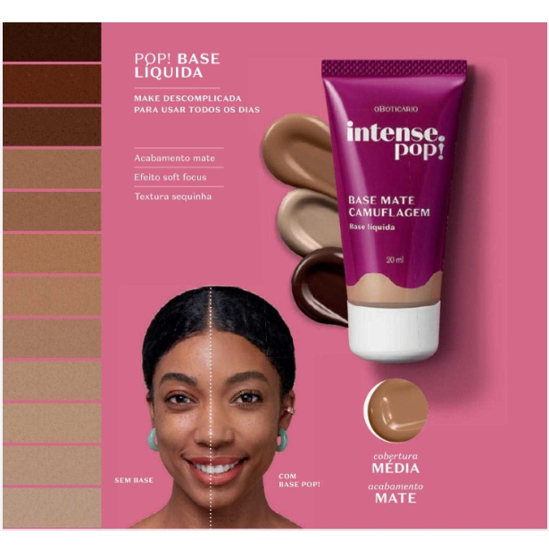 Base Mate Camuflagem Intense Pop! 20ml | Shopee Brasil