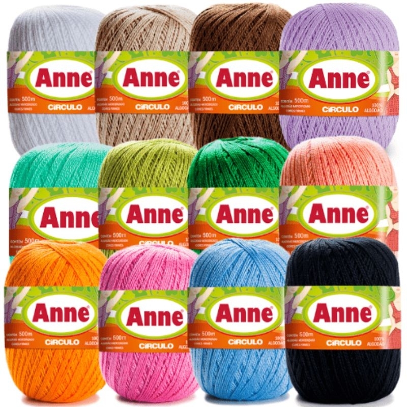 Linha Anne circulo cor lisa 500m. | Shopee Brasil