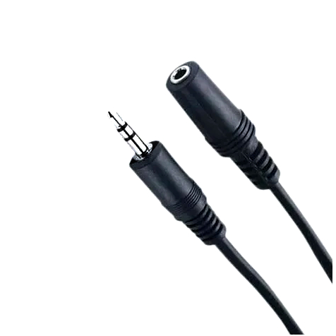 CABO AUDIO EXTENSOR STEREO P2 (MACHO) x P2 (FÊMEA) | Shopee Brasil