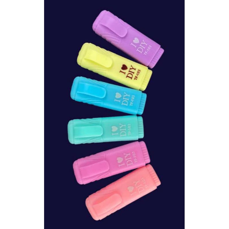 MINI-MARCA TEXTO COLORIDO/(6 Unidade) | Shopee Brasil