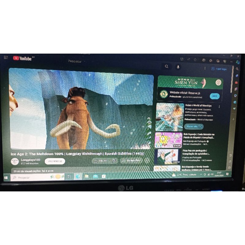 MONITOR TELA PLANA 16 polegadas MODELO FLATRON W1642C. | Shopee Brasil