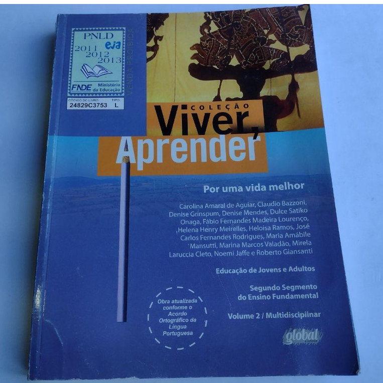 Livro: Coleção Viver, Aprender - EJA - Por uma vida melhor - Volume 2 ...