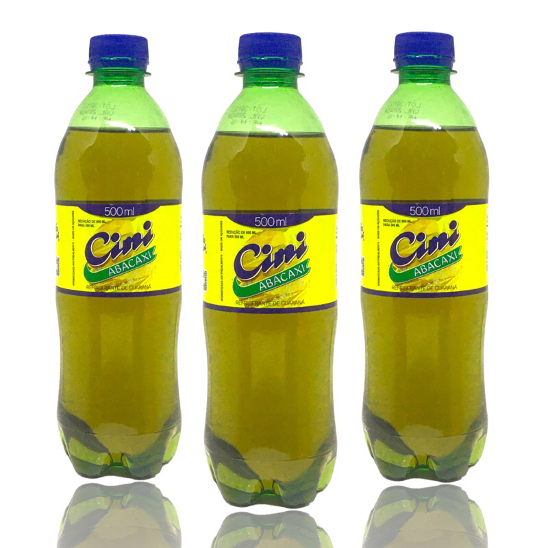 Refrigerante Cini Abacaxi Caixa com 3 Gasosa 500 ML cada | Shopee Brasil
