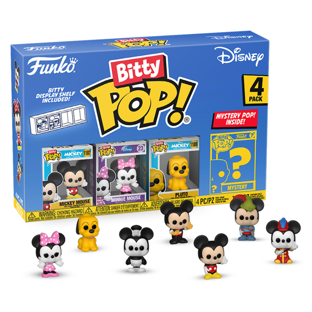 FUNKO BITTY POP DISNEY MICKEY AND FRIENDS - MICKEY 4-PACK | Shopee Brasil