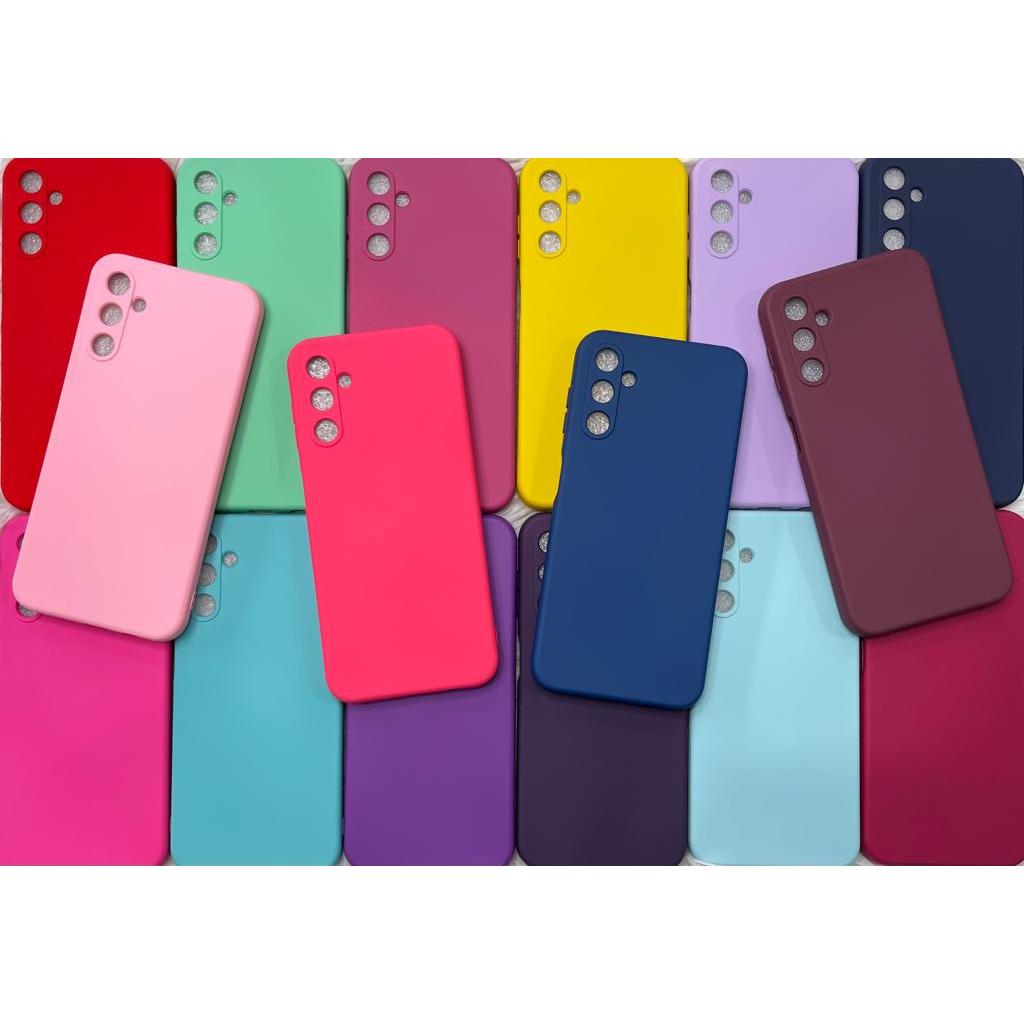Kit Protetora Capa de Celular - A14 4G/5G - Samsung Silicone Aveludado Capinha Case | Shopee Brasil