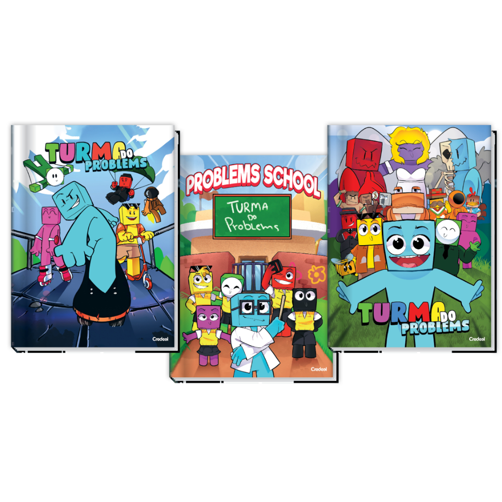 Caderno Brochura Turma do Problems Capa Dura 80 folhas Credeal | Shopee Brasil