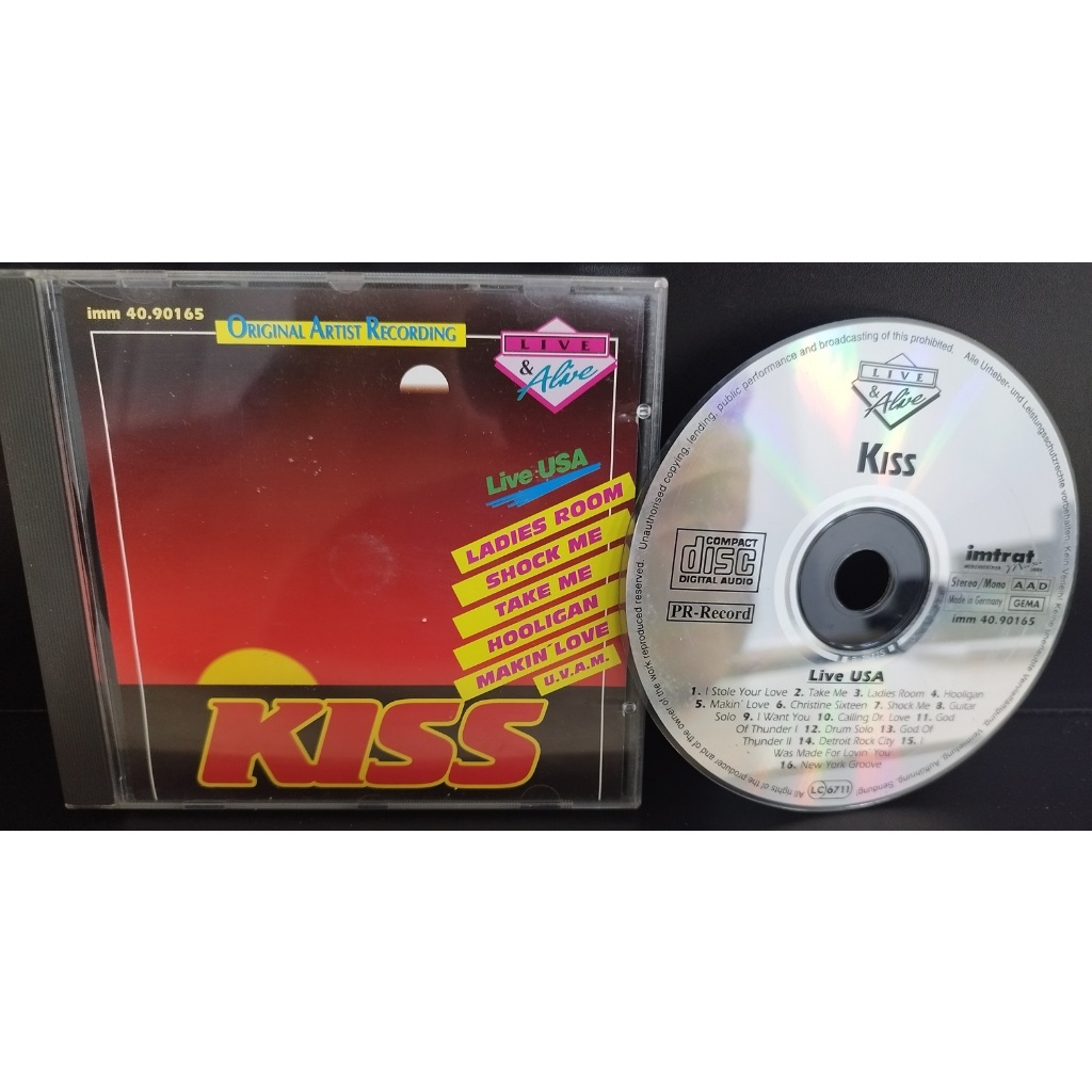 Cd Kiss Live Usa ( Importado - Raro - Alemanha ) | Shopee Brasil