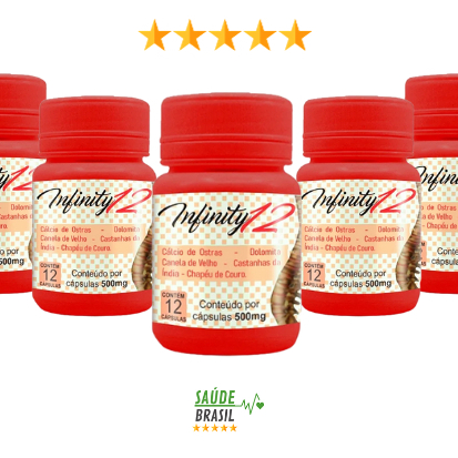 Kit Com 5 Unidades Infinity 12 Original - Suplemento Alimentar para ...