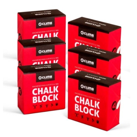 KIT 6 Magnésio Bloco Carbonato De Magnésio Chalk Block 56g Cross ...