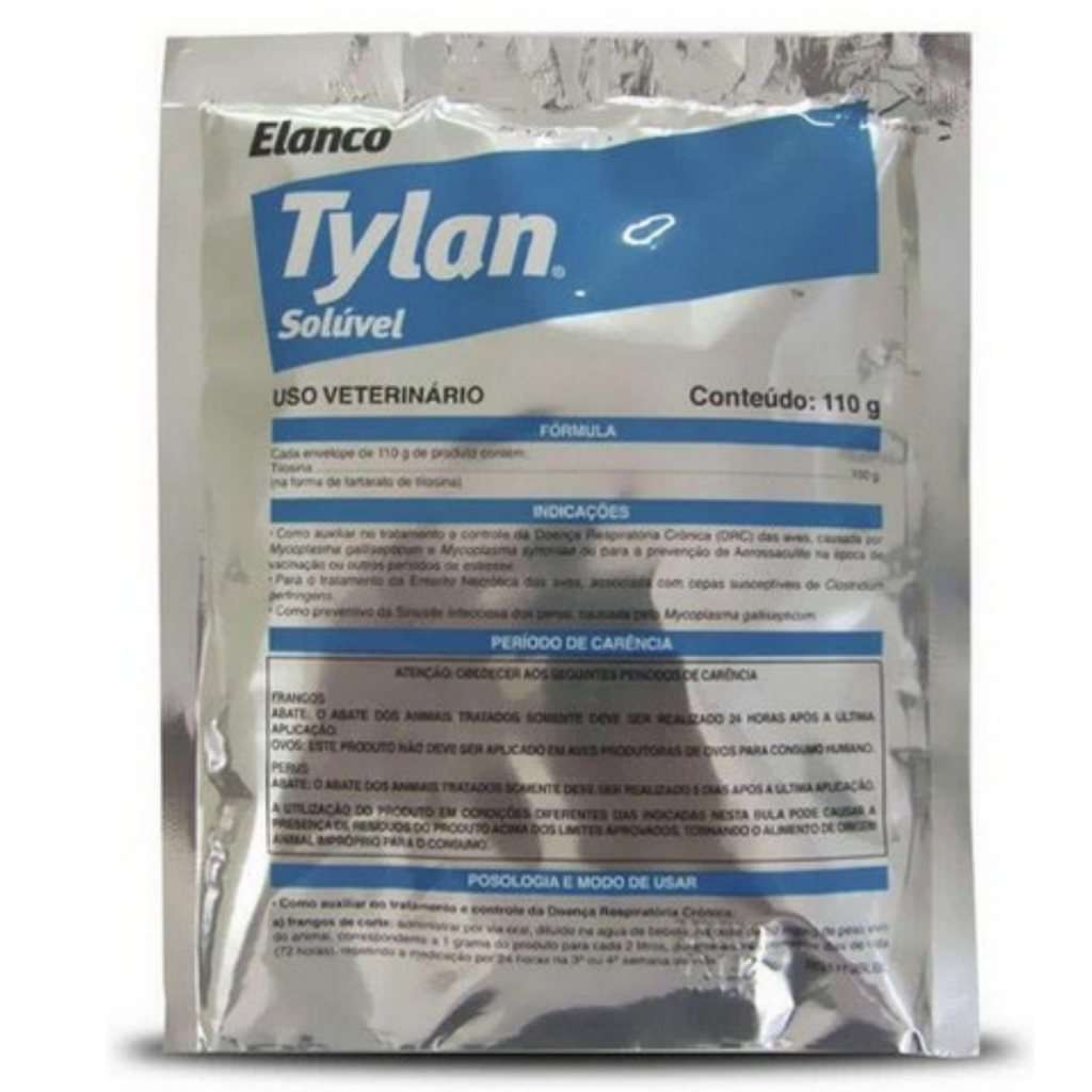 Tylan Pó Solúvel 110g tratamento Doença Respiratória Aves | Shopee Brasil