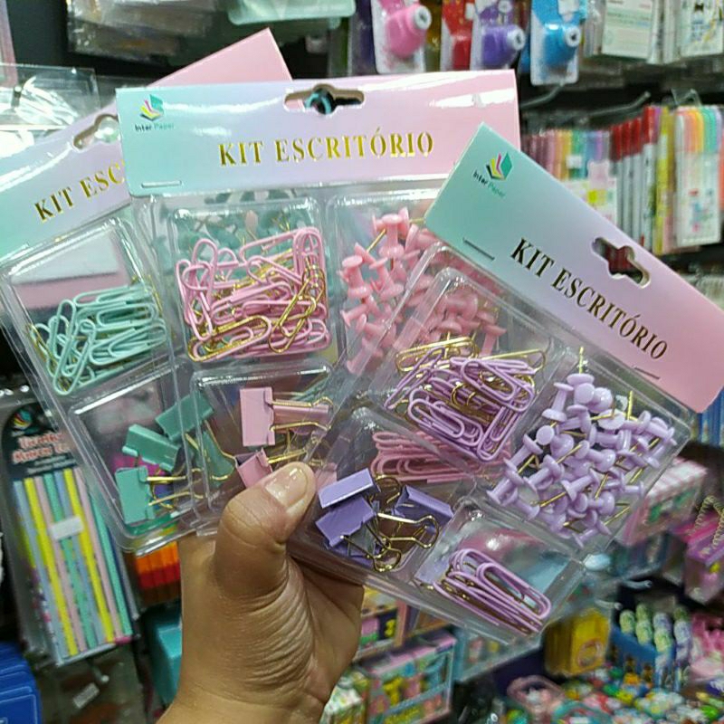 kit escritório papelaria fofa temática divertida Kwaii lançamento ...