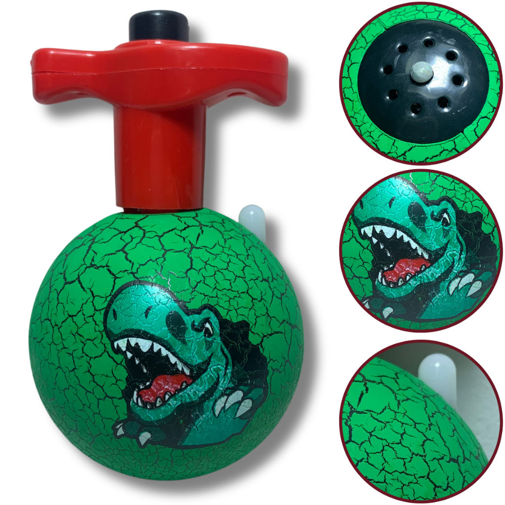 Pião Dinossauro Com Som Luminoso Led Giro Radical T-rex Infantil giro ...