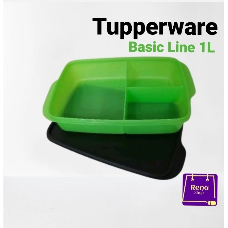 Tupperware Basic Line Com Divisória 1litro Cores Variadas Unidade