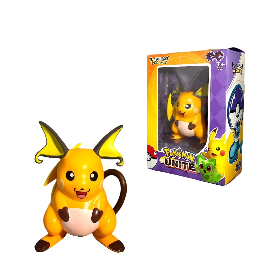 Boneco Pokémon Unite Raichu 16 cm Pikachu Go Action Figure | Shopee Brasil