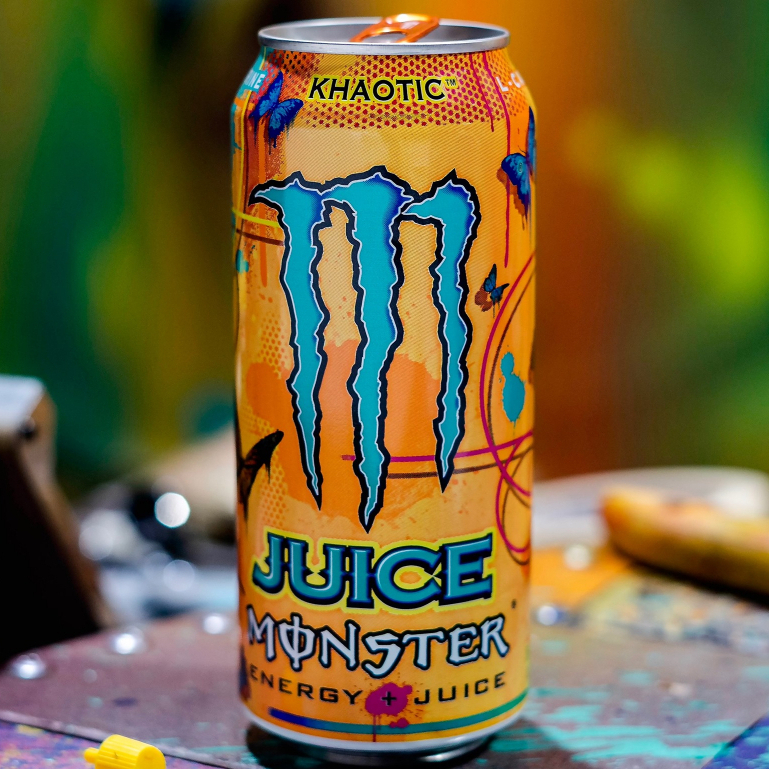 Novo Monster Energy Raro Khaotic 473ml importado sabor laranja e ...