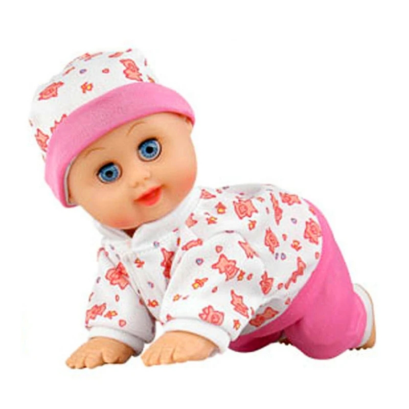 Boneca meu Bebê engatinha que anda faz som | Shopee Brasil