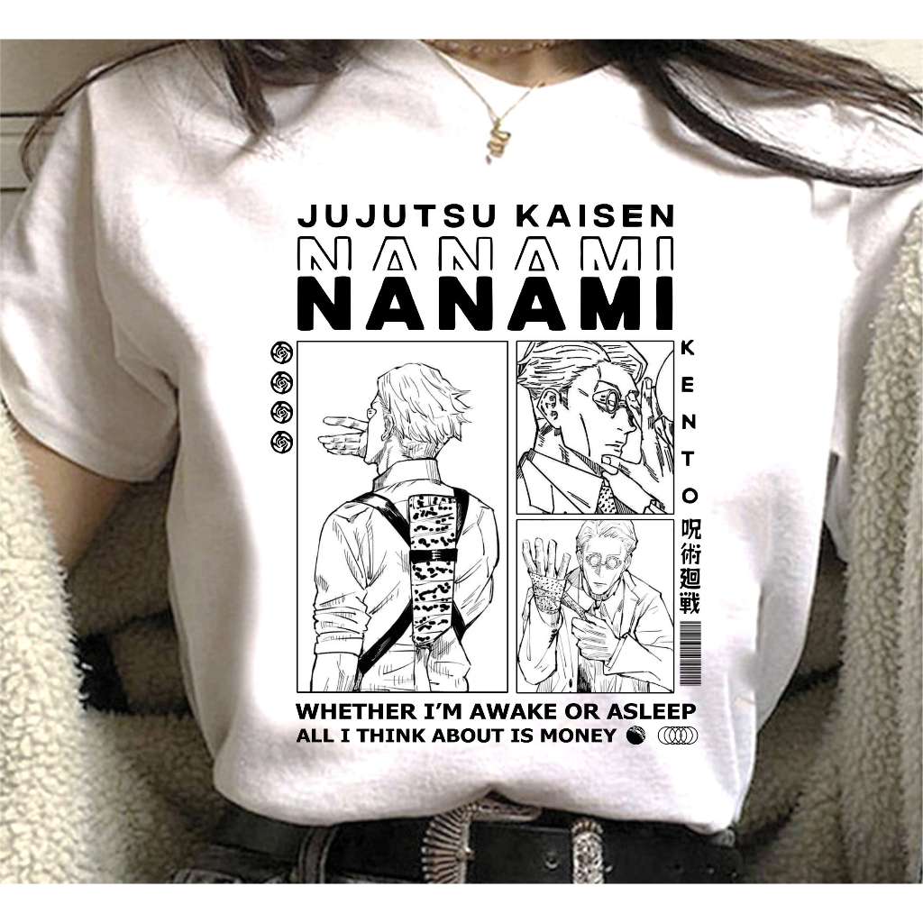 Camiseta Ken to Nanami Aesthetic Harajuku Unissex | Shopee Brasil