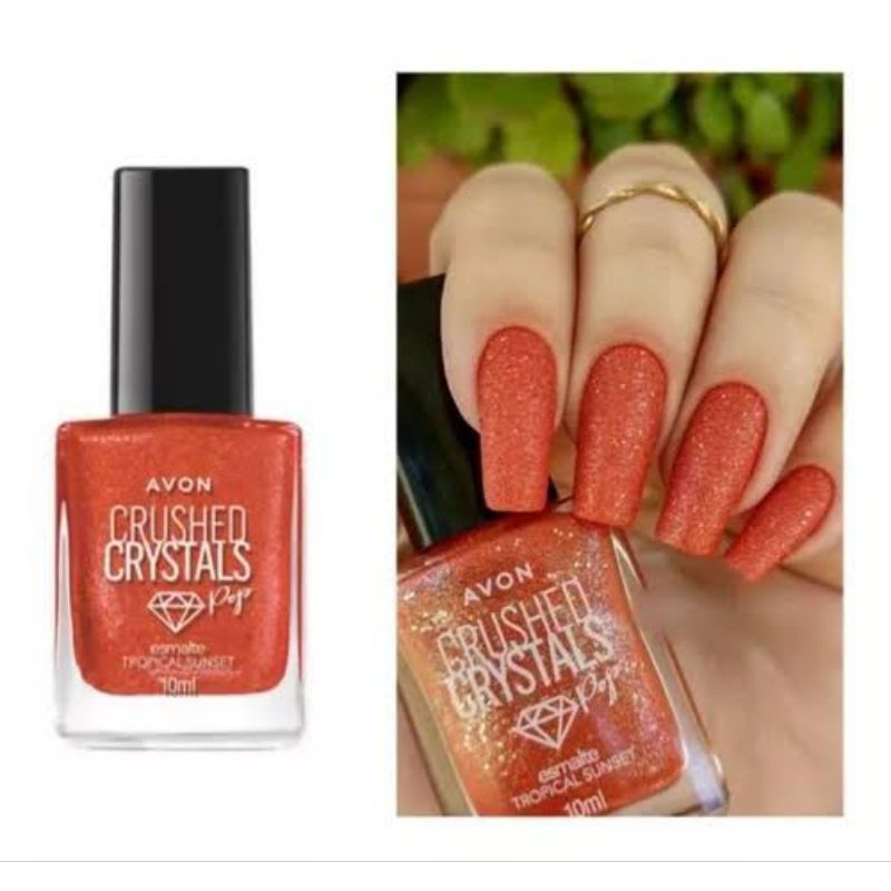 Esmalte Glitter Avon Crushed Crystals | Shopee Brasil