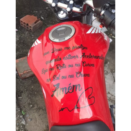 adesivo frase para tanque moto | Shopee Brasil