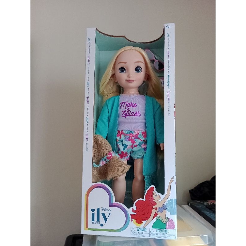 Boneca - ILY - Ariel Praia - Disney Estilo Animators Grande | Shopee Brasil